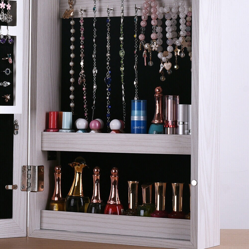 Wall-mounted Jewelry Organizer Lockable Jewelry Cabinet - Etsy