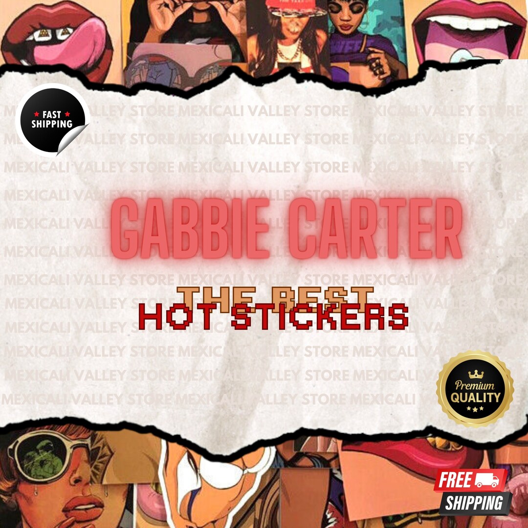 Gabbie Carter Glossy Sticker Hot Sticker NSWF Water Resistant Decals ...
