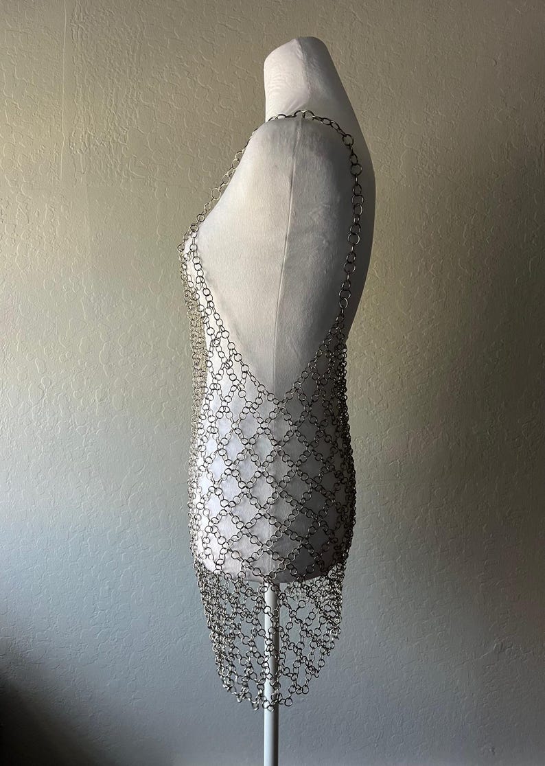 Handmade Chainmail Dress/top, S/M - Etsy
