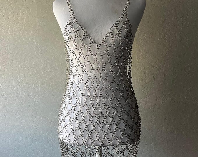 Handmade Chainmail Dress/top, S/M - Etsy