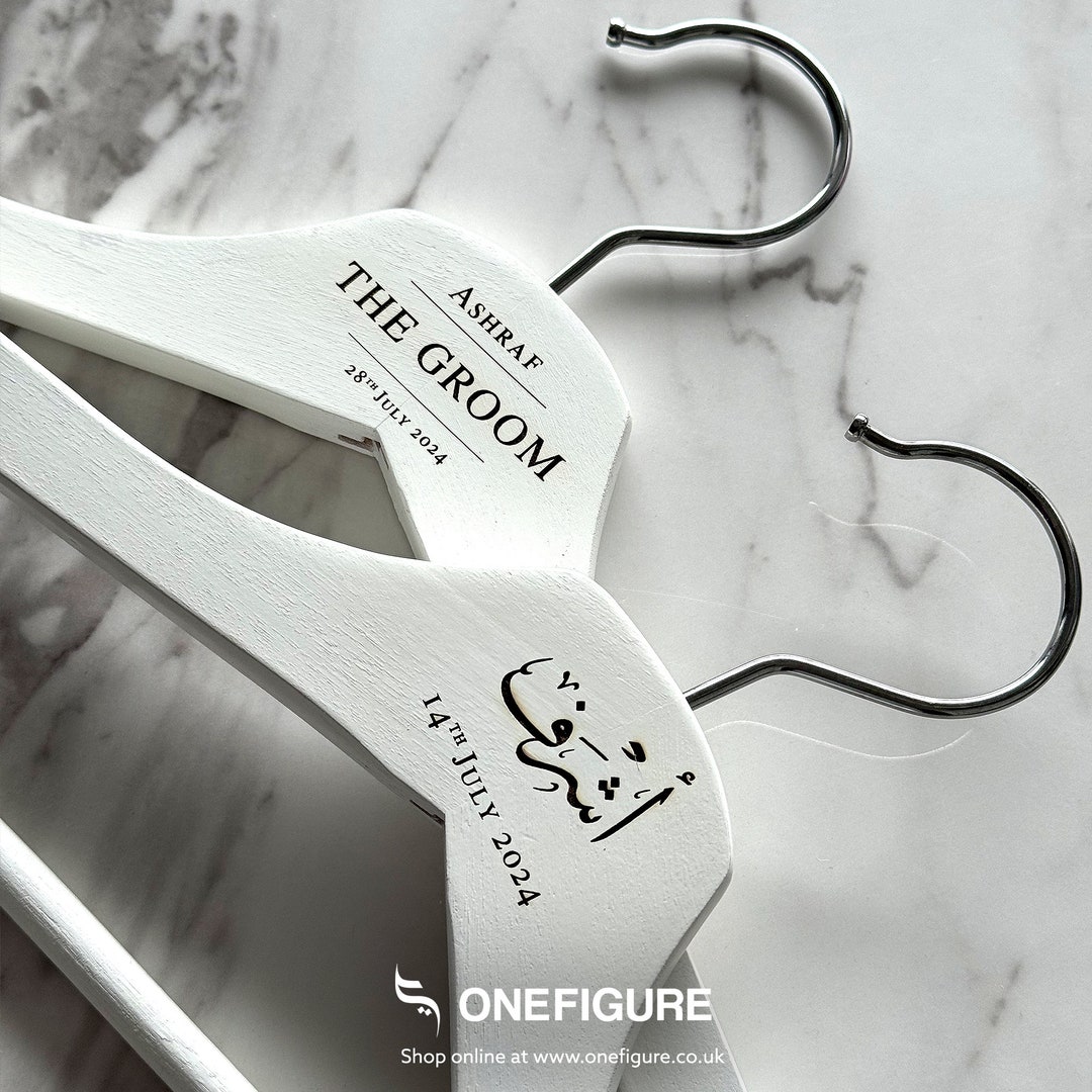 Personalised Wooden Hangers for Bridal / Wedding / Bestman / Groom ...