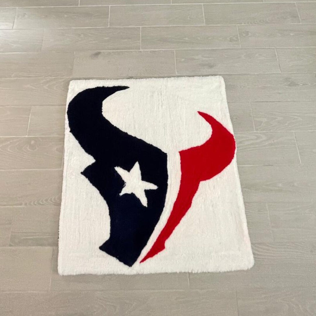 HOUSTON TEXAN Head NFL Logo Tufted Rug for Floor or Wall Hang - Etsy
