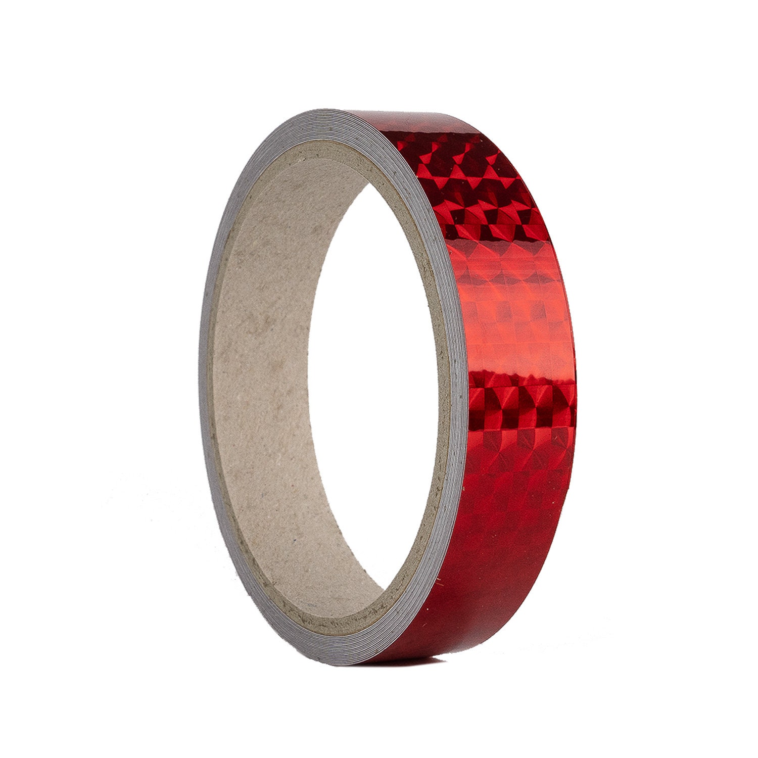 Mosaic Hologram Red Pinstripes Sticker Sticker Red Oilslick Rainbow ...