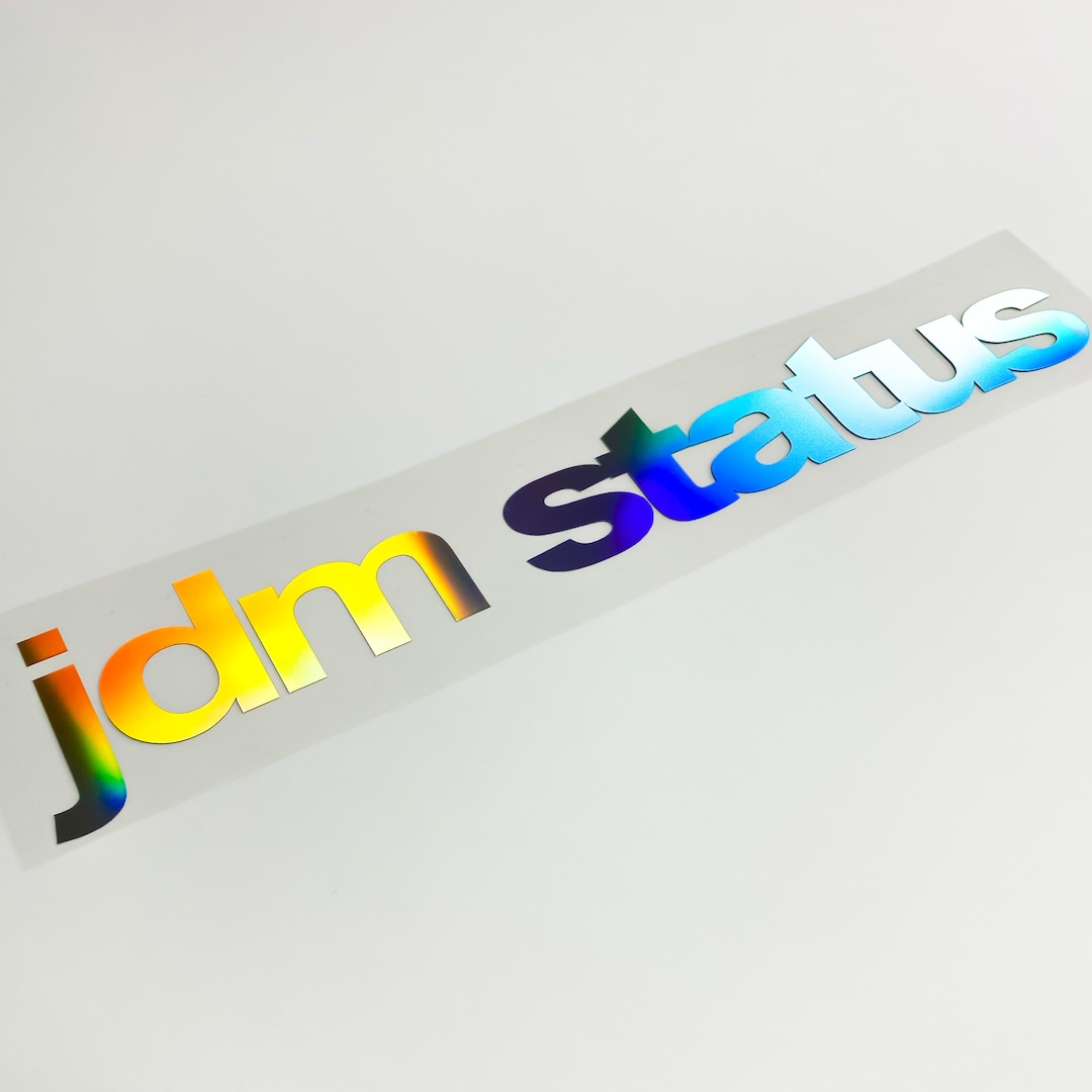 Sticker JDM STATUS Oilslick Sticker Front/rear Window Tuning Japan ...