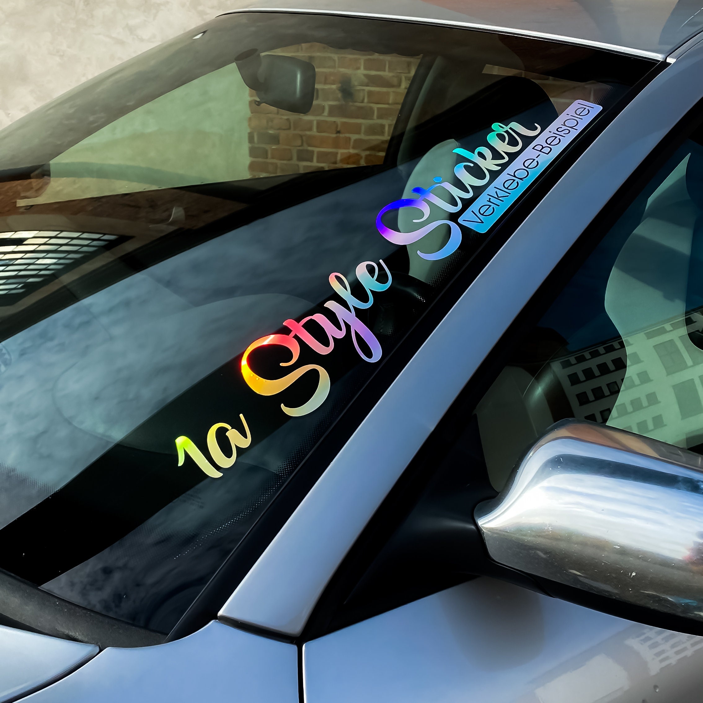 Sticker Low Motion Oilslick Sticker Front/rear Window Clean Tuning ...
