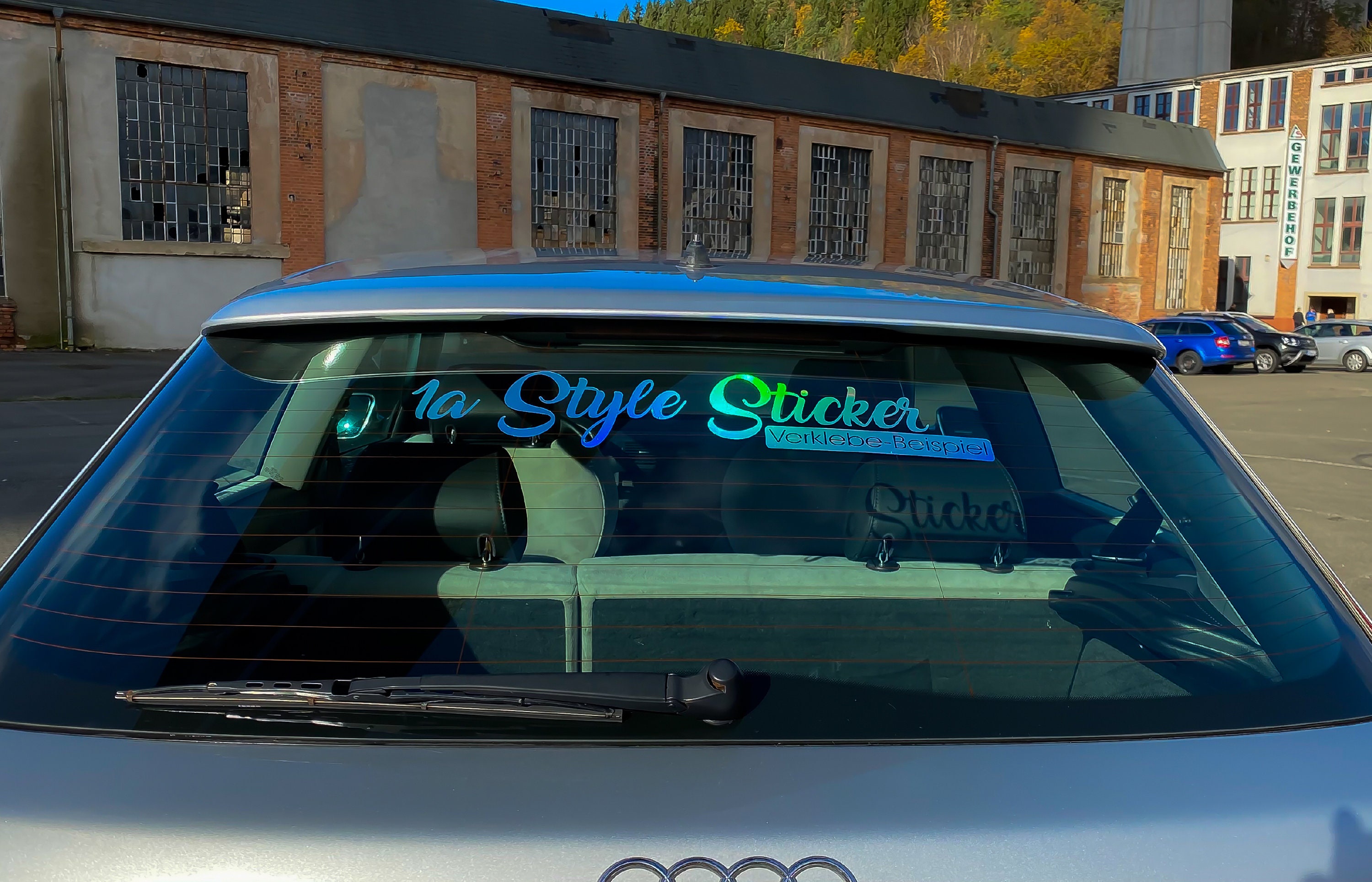 Sticker Low Motion Oilslick Sticker Front-/rear Window Clean Tuning ...