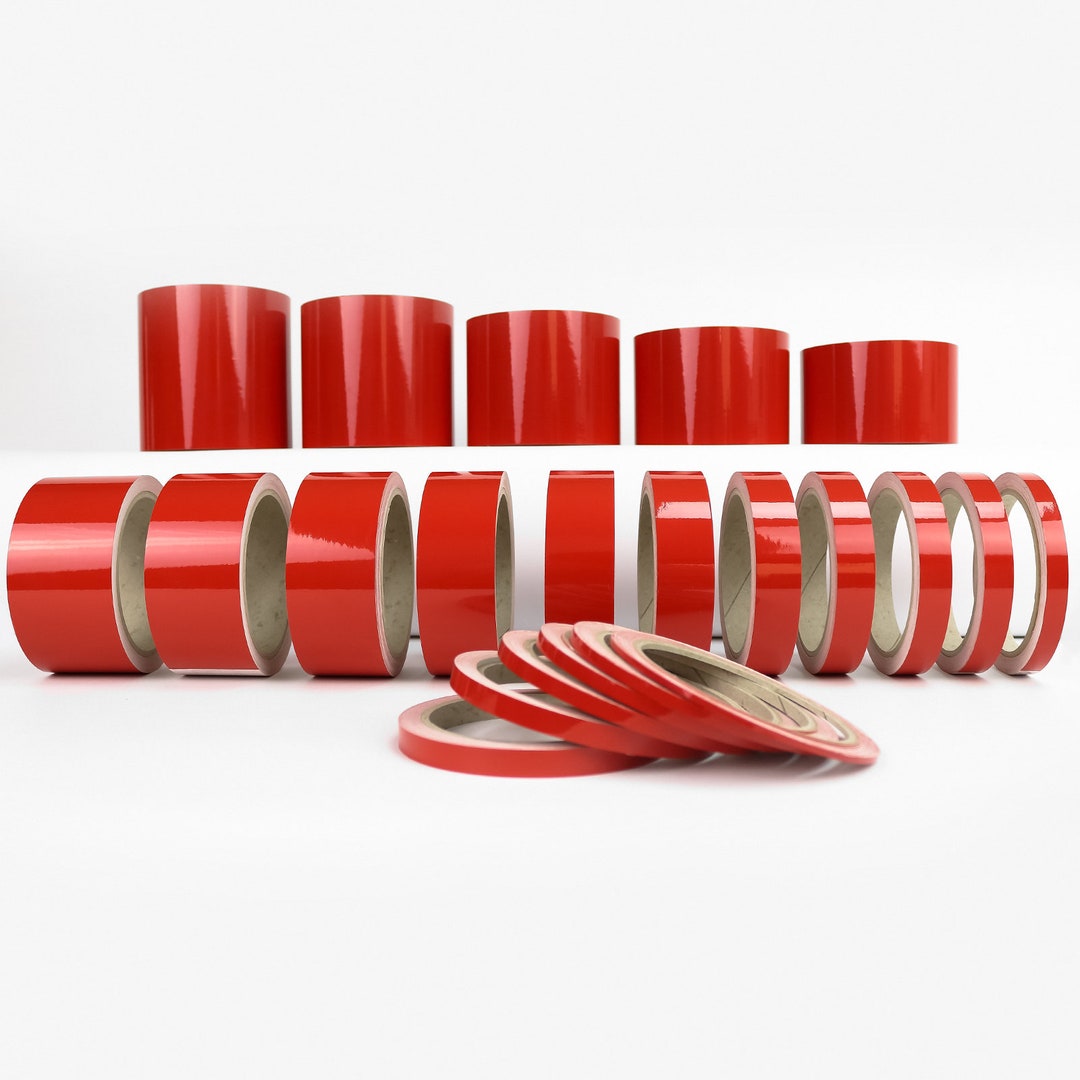 Contour Tape Red Gloss Front Spoiler Bumper Rear Diffuser Tuning Car ...