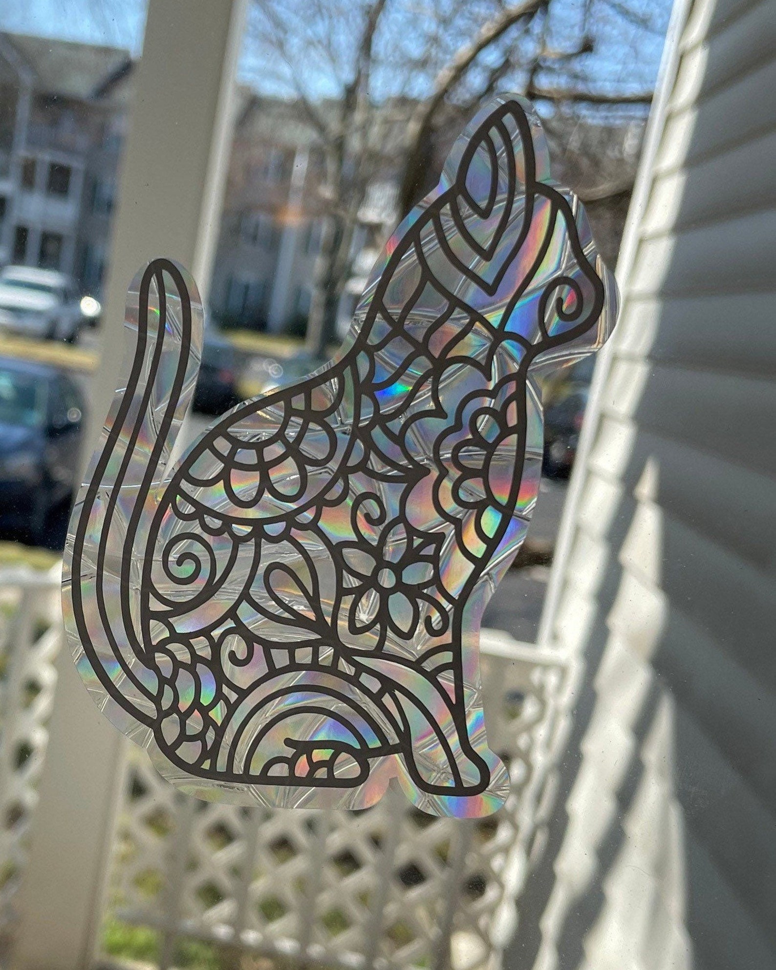Kitten Rainbow Window Cling Cat Window Cling Cat Window - Etsy