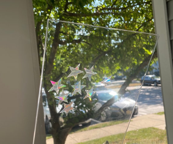Stars Rainbow Window Cling Set of 8 Stars Window Cling - Etsy