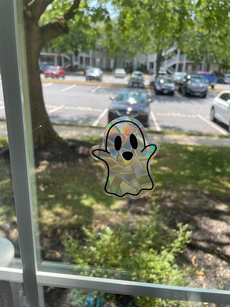 Ghost Suncatchers Cute Ghost Window Cling Halloween - Etsy