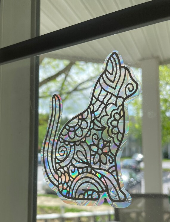 Kitten Rainbow Window Cling Cat Window Cling Cat Window - Etsy