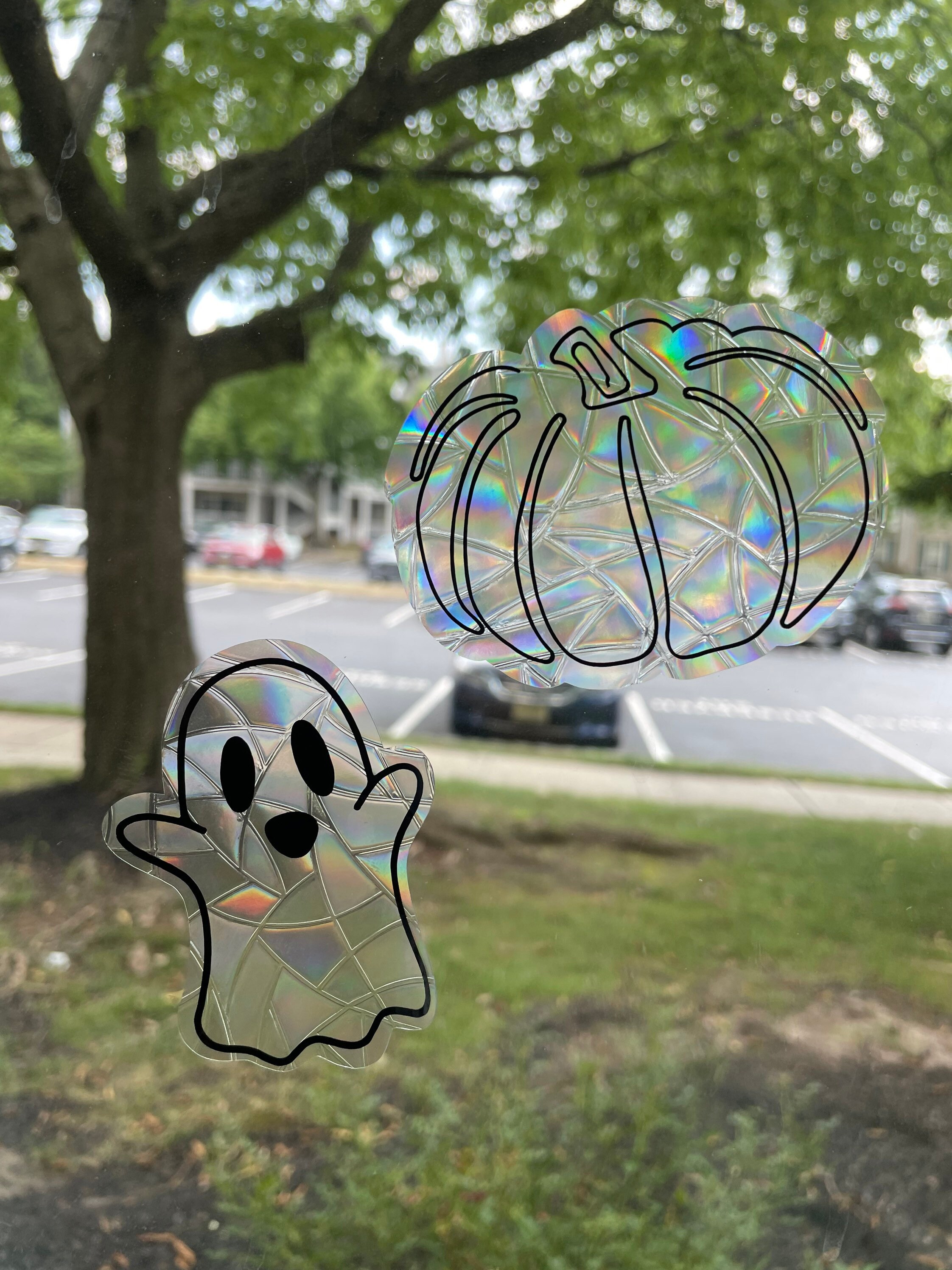 Ghost Suncatchers Cute Ghost Window Cling Halloween - Etsy