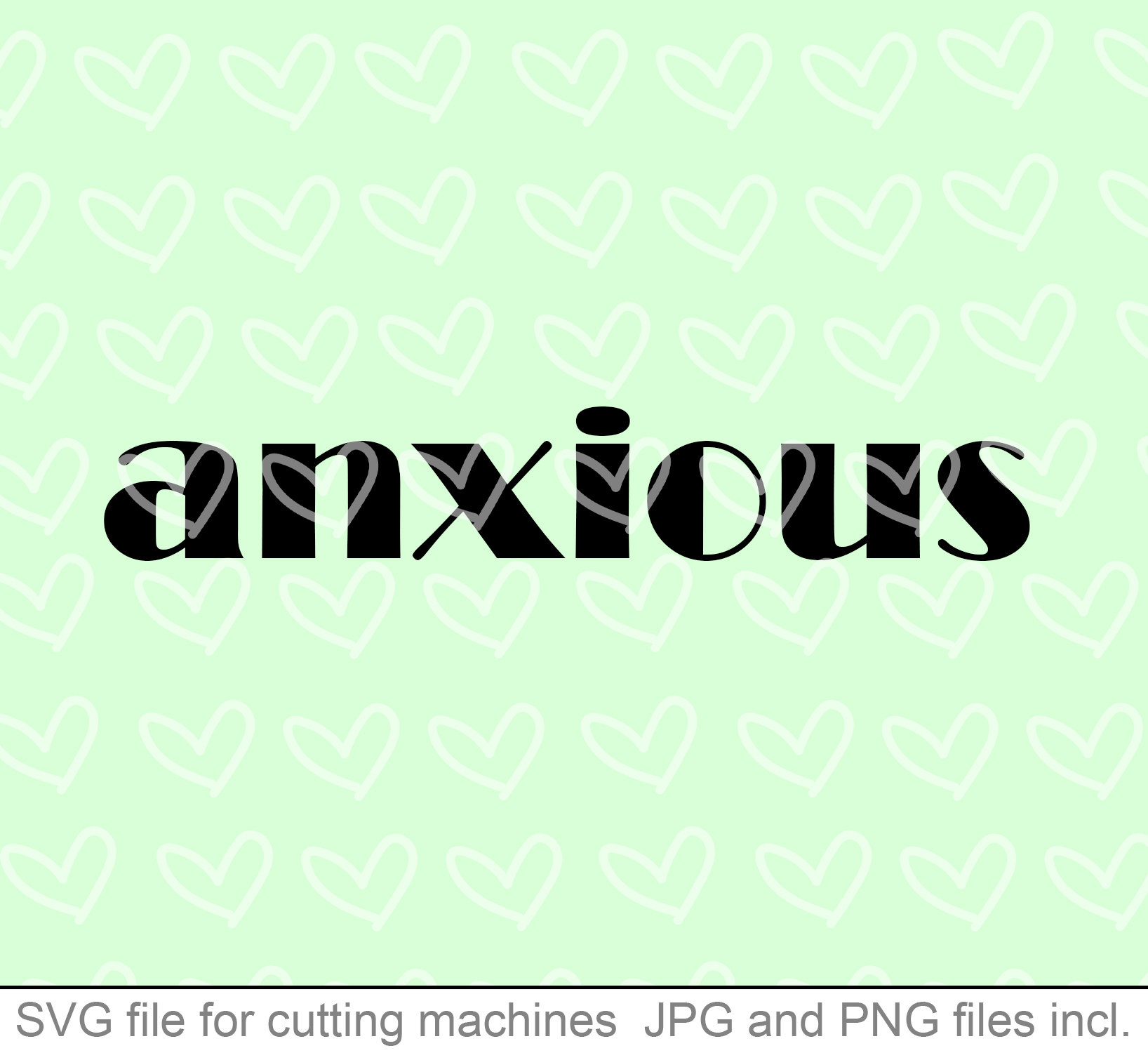 Anxious Svg, Anxiety Svg,positive Svg,funny Svg,relatable Svg,cute Svg ...