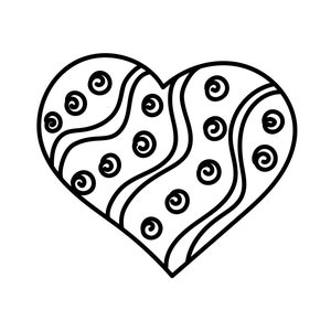 Valentine Hearts Coloring Pages - Etsy