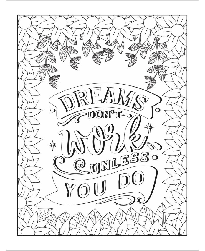 150 Motivational Coloring Pages - Etsy