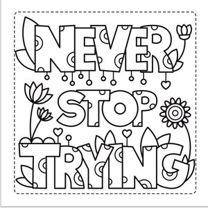 Kids Inspirational Coloring Pages - 20 Printable Designs (digital ...