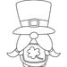 St Patrick's Gnomes Coloring Pages - Etsy