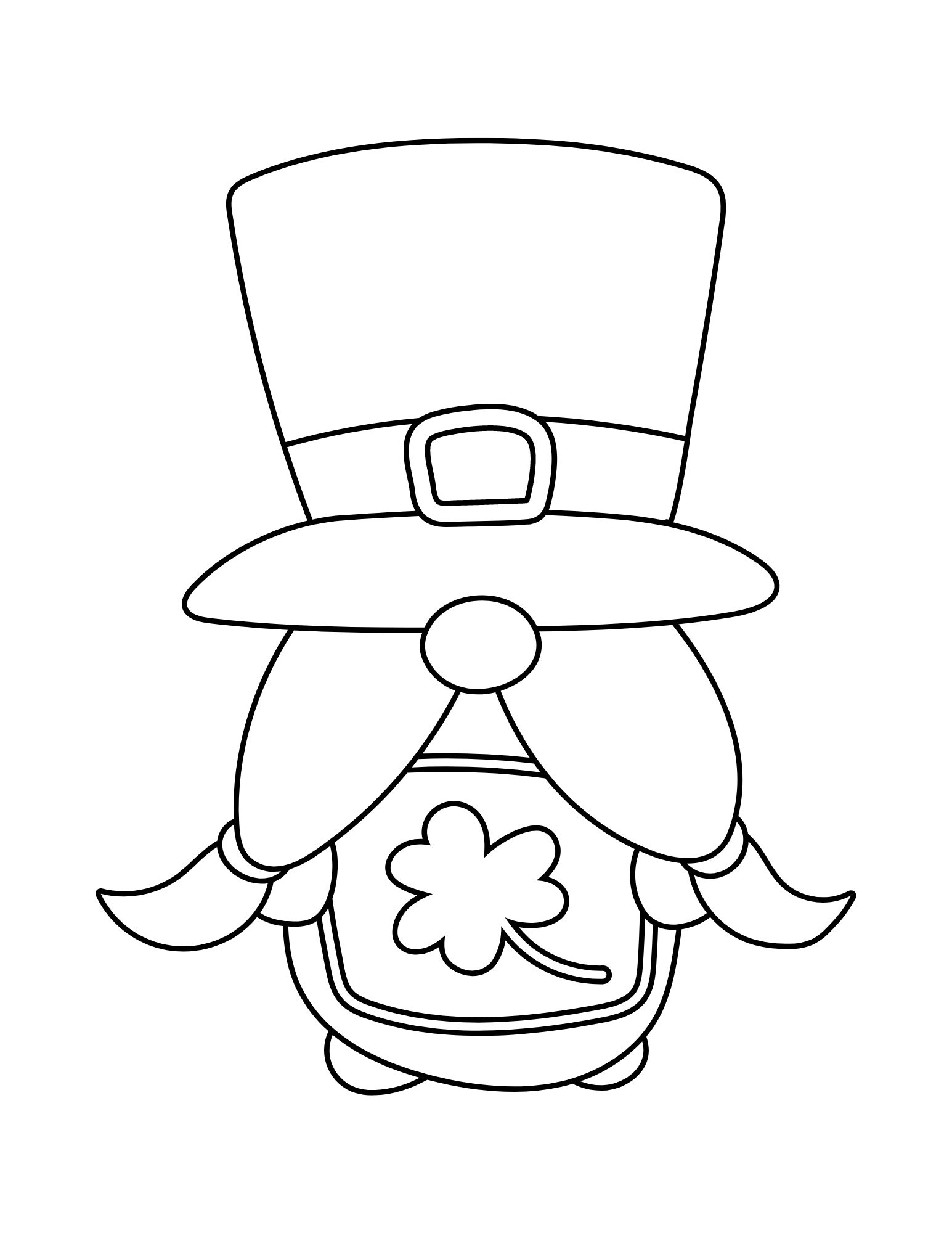 St Patrick's Gnomes Coloring Pages - Etsy