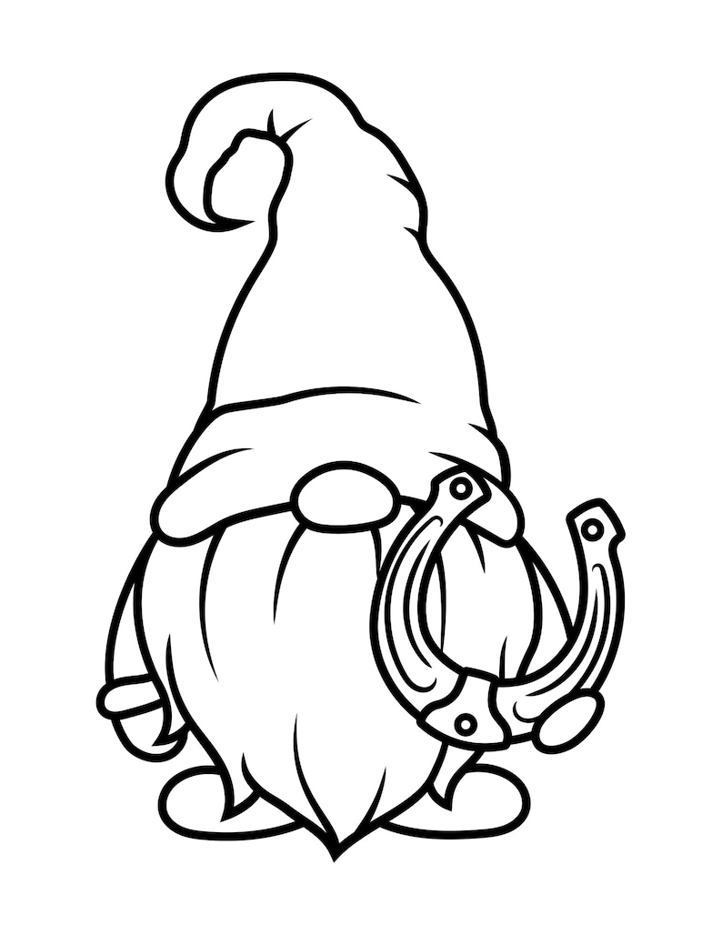 St Patrick's Gnomes Coloring Pages - Etsy