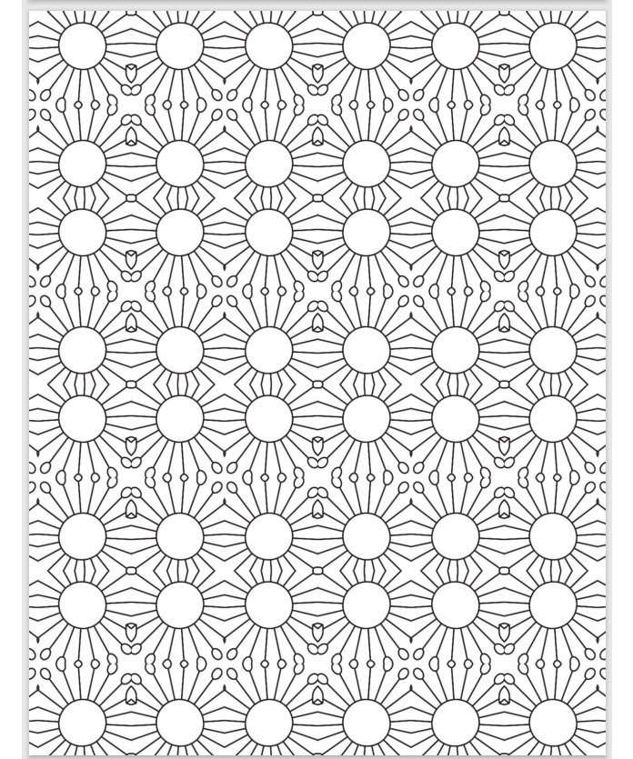 50 Geometric Coloring Pages - Etsy