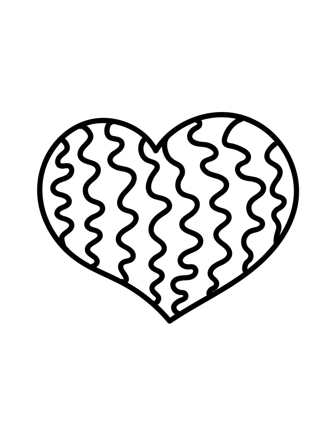 Valentine Hearts Coloring Pages - Etsy