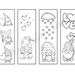 Valentine Gnome Coloring Bookmarks #2 - Etsy