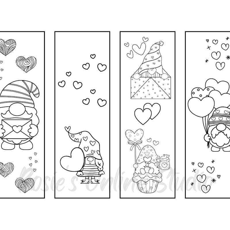 Valentine Bookmark - Etsy