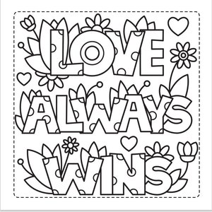 Kids Inspirational Coloring Pages - SO CUTE! - Etsy
