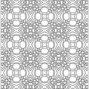 50 Geometric Coloring Pages - Etsy