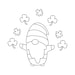 St Patrick's Gnomes Coloring Pages - Etsy