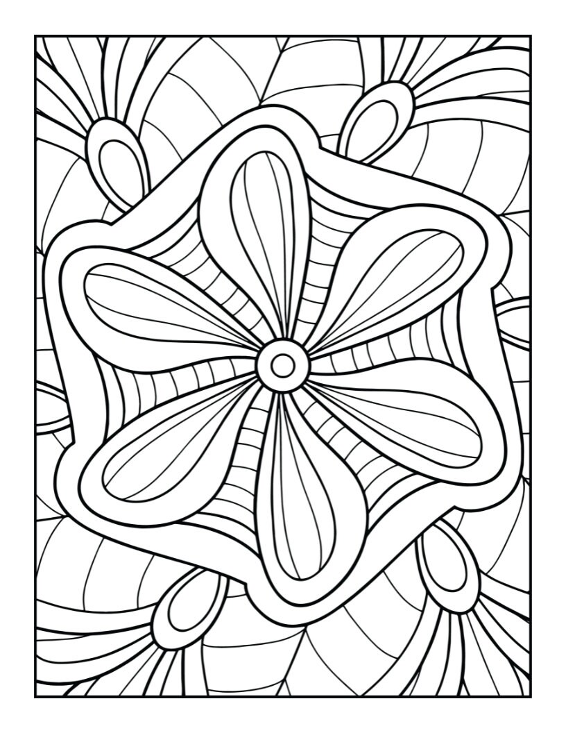 50 Coloring Pages Kids Easy Mandela - Etsy