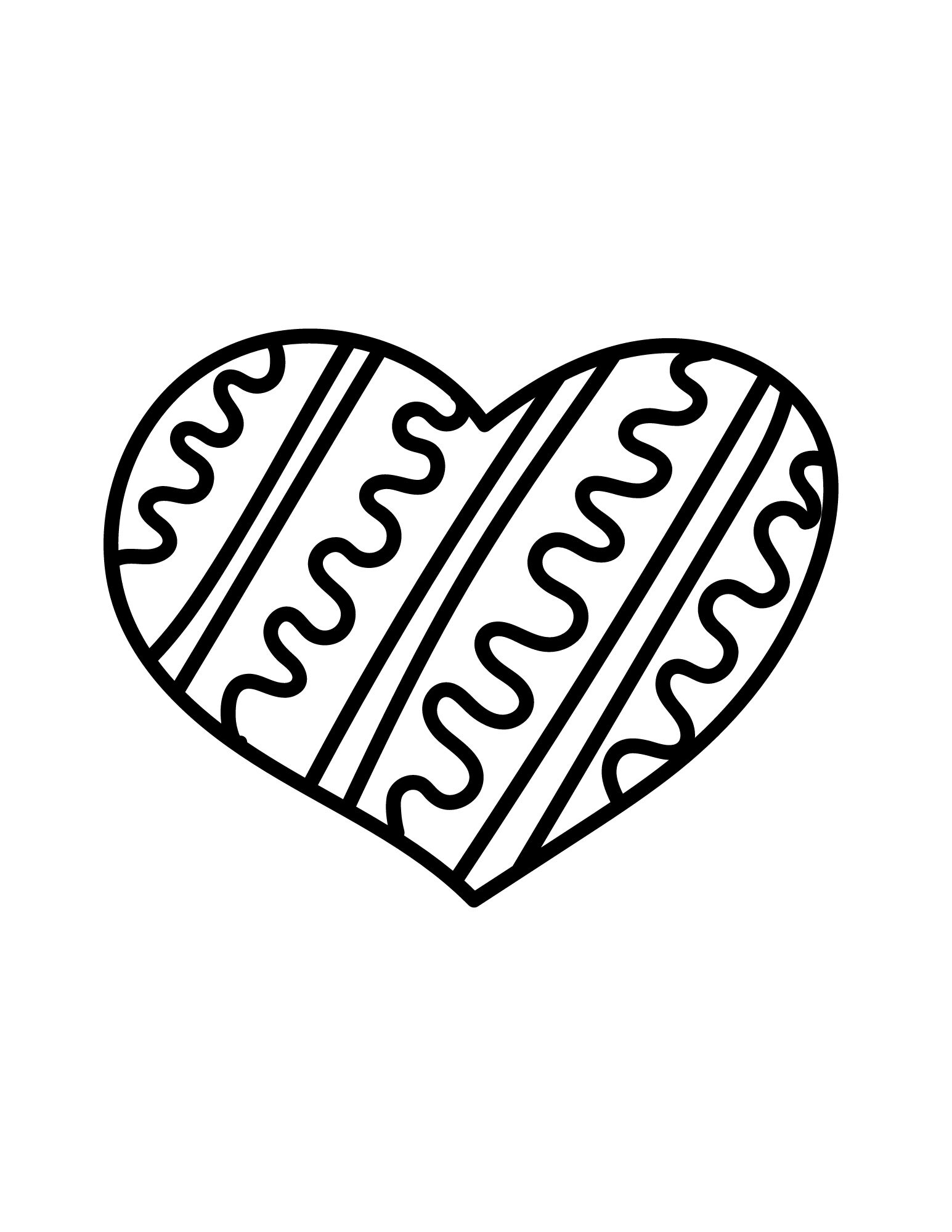 Valentine Hearts Coloring Pages - Etsy