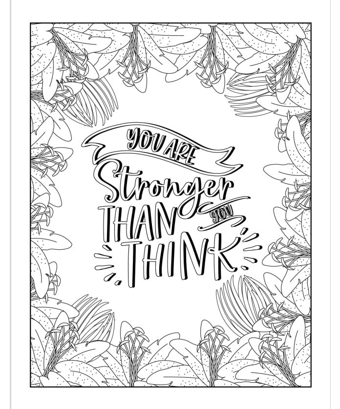 150 Motivational Coloring Pages - Etsy