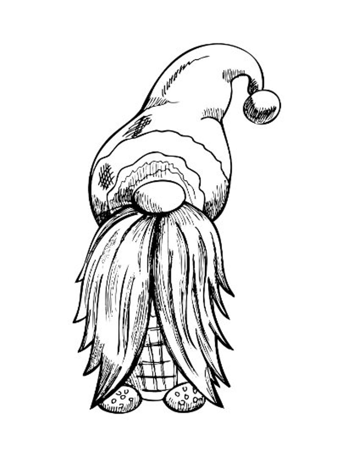 BUNDLE Christmas Gnomes Coloring Pages - 50 Pages - Etsy