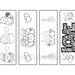 Valentine Gnome Coloring Bookmarks #1 - Etsy
