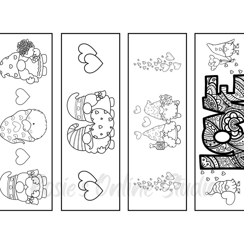 Valentine Bookmark - Etsy