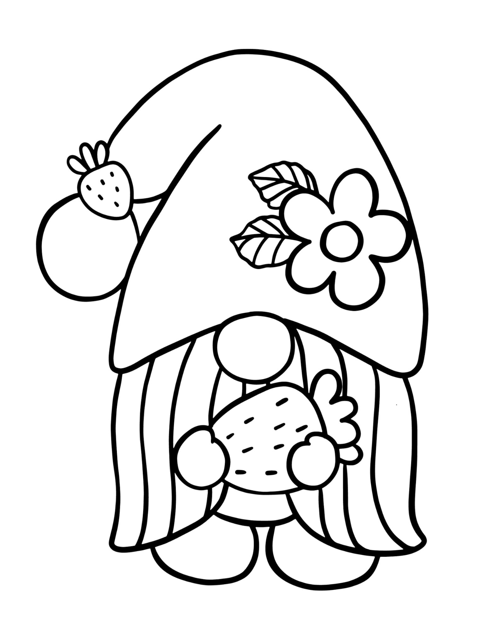 Gnome Coloring Pages - Etsy