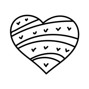 Valentine Hearts Coloring Pages - Etsy
