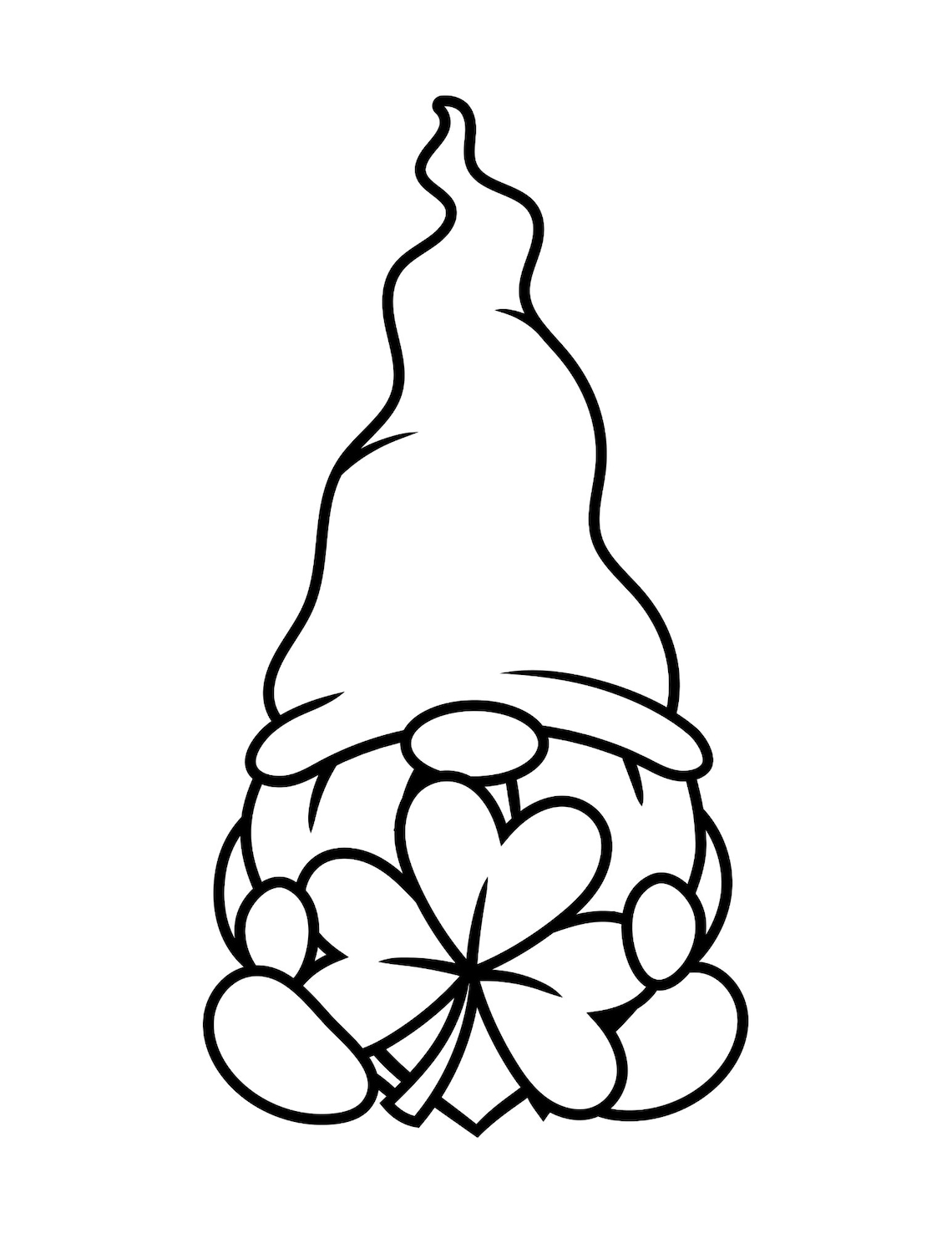 St Patrick's Gnomes Coloring Pages - Etsy
