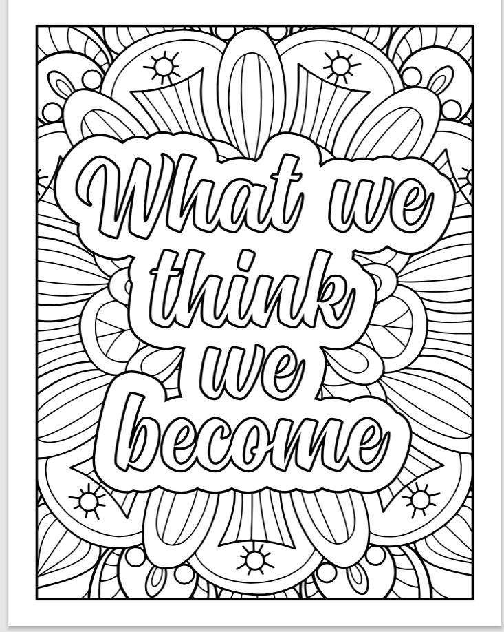 150 Motivational Coloring Pages - Etsy