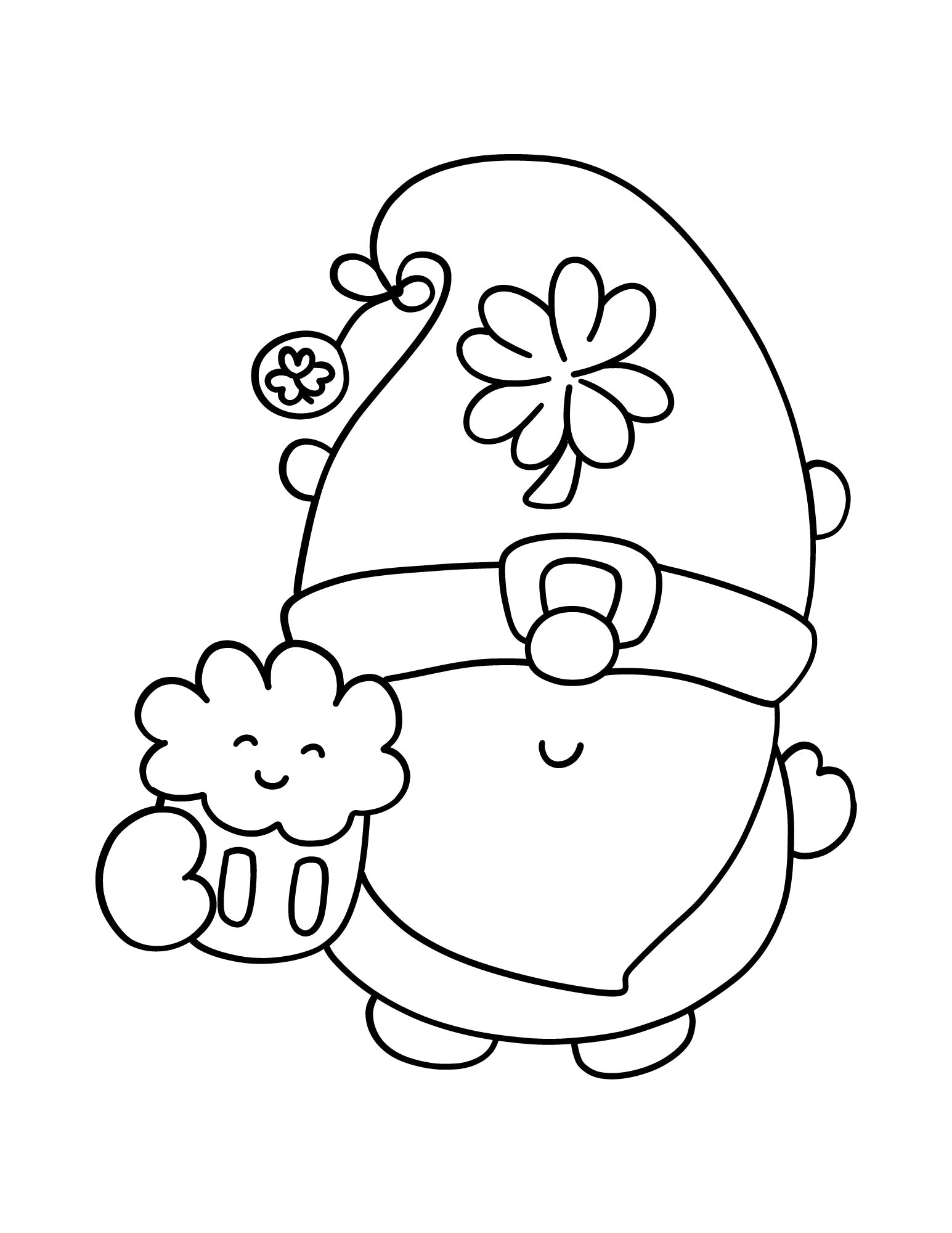 St Patrick's Gnomes Coloring Pages - Etsy