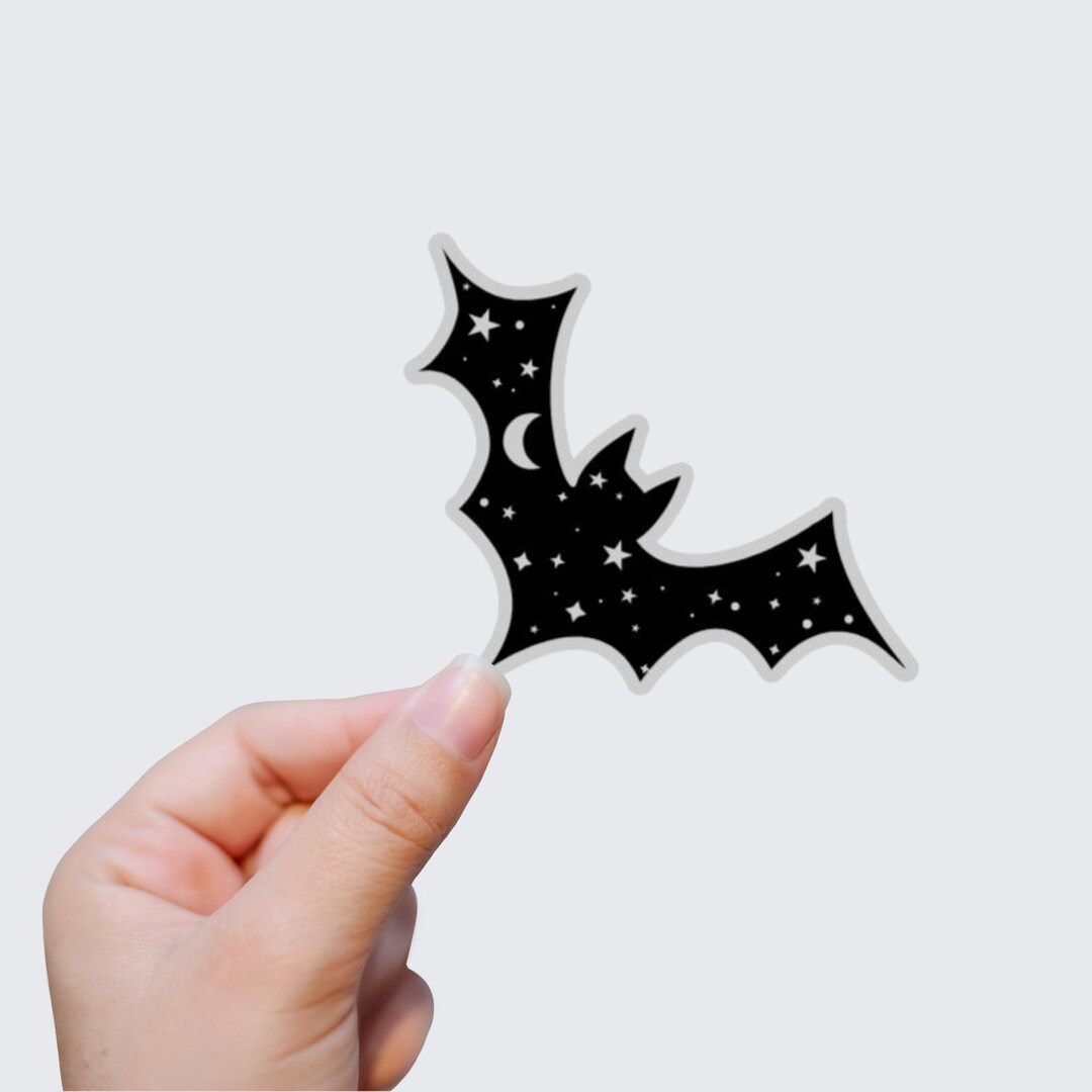 Celestial Bat Die Cut Sticker Laptop Stickers Tumbler Stickers Journal ...
