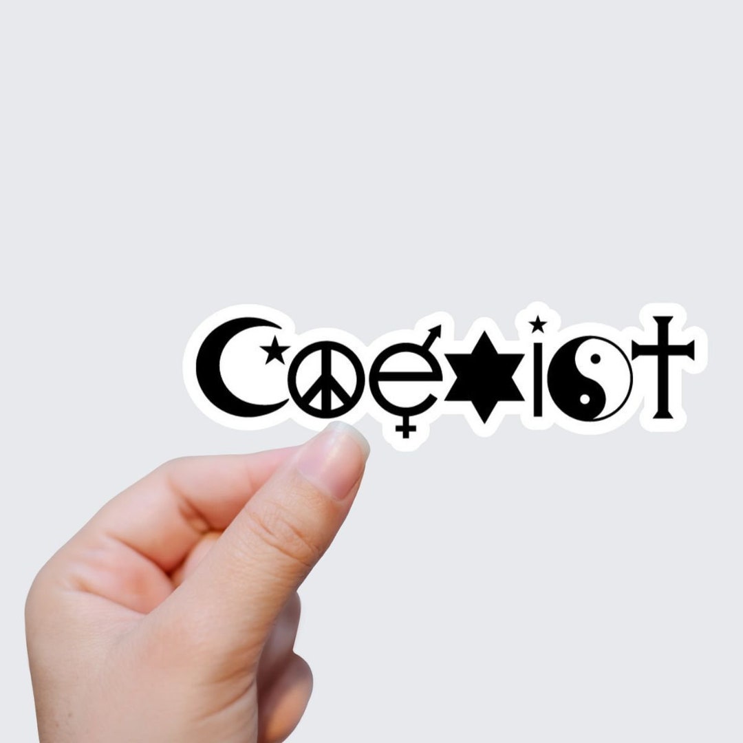 Coexist Die Cut Sticker Laptop Stickers Tumbler Stickers Journal ...