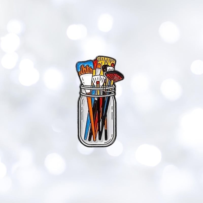 Artist Enamel Pin - Etsy