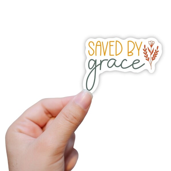 Saved by Grace Decal - Etsy