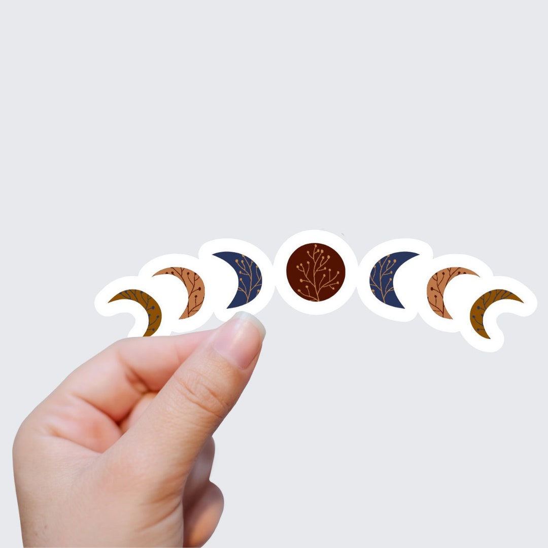 Nature Phases of the Moon Die Cut Sticker Laptop Stickers Metaphysical ...