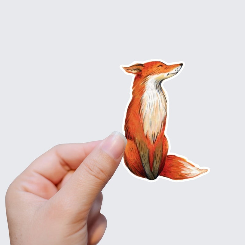 Fox Sticker - Etsy