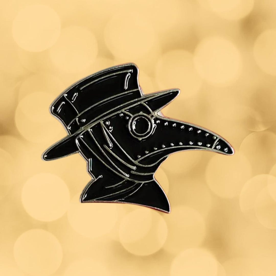 Plague Doctor Enamel Pin, Lapel Pin, Pin Badges, Lanyard Pin, Collector ...