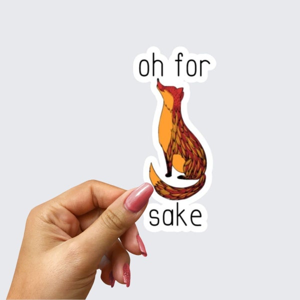 Oh for Fox Sake Bottle - Etsy