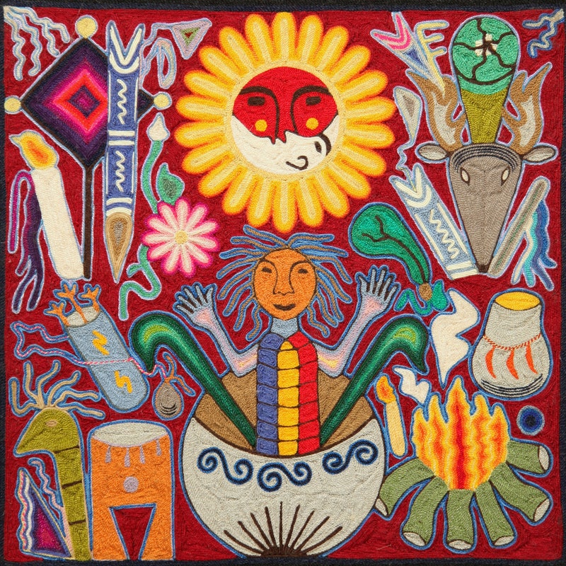 Huichol Yarn Painting - Etsy